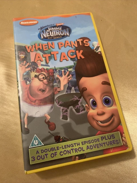 JIMMY NEUTRON BOY Genius When Pants Attack Nickelodeon Kids Vhs Video ...