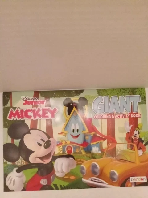 DISNEY JUNIOR MICKEY Mouse Fun House Giant Coloring And Activity Book ...