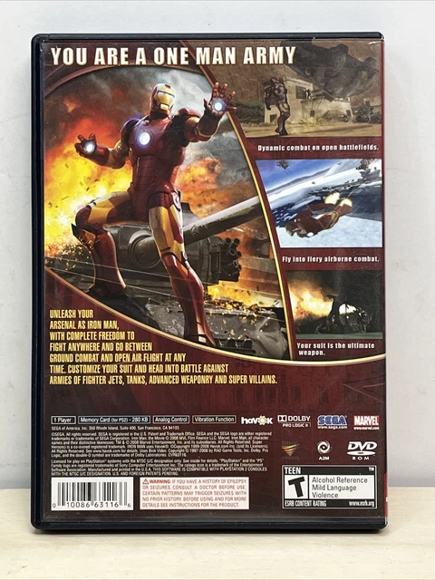 IRONMAN (SONY PLAYSTATION 2) PS2 Complete CIB w/ Manual $8.81 - PicClick CA