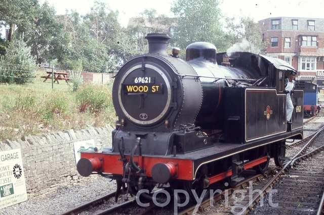 ORIGINAL 35MM STEAM Railway Slide 69621 Swanage Station 1990 £1.25 ...