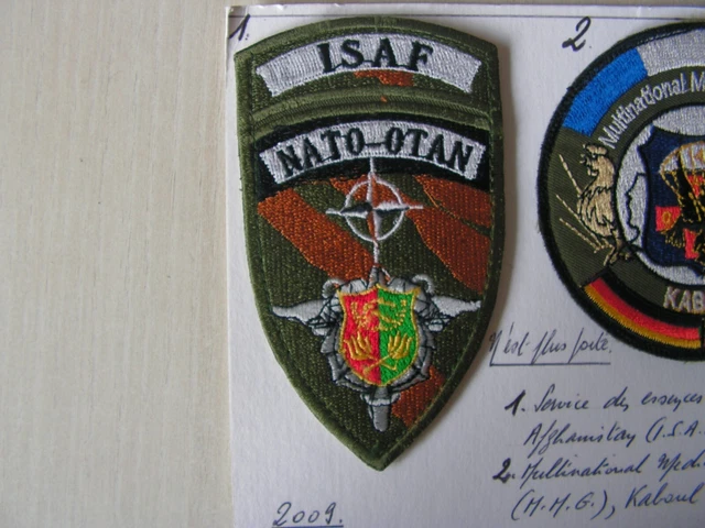 PATCH MILITAIRE ISAF service essences en afghanistan (r10) EUR 6,00 ...