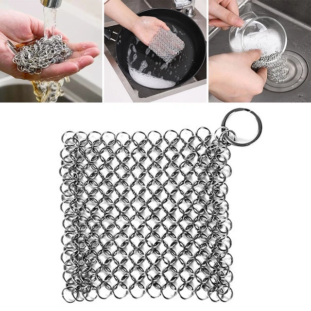 STAINLESS STEEL SCRUBBER for Baking Sheet Teapot and Pans Effective and ...
