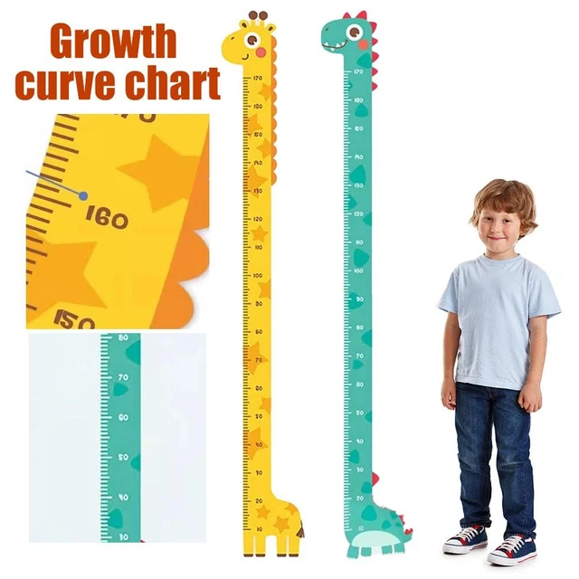 DINOSAUR HEIGHT CHART, Thick Height Measuring Ruler , Kids Height ...