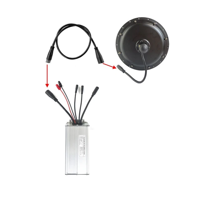 CABLE D'EXTENSION PREMIUM 60 cm pour moteur de v lo lectrique tanche et du EUR 21,24 - PicClick IT