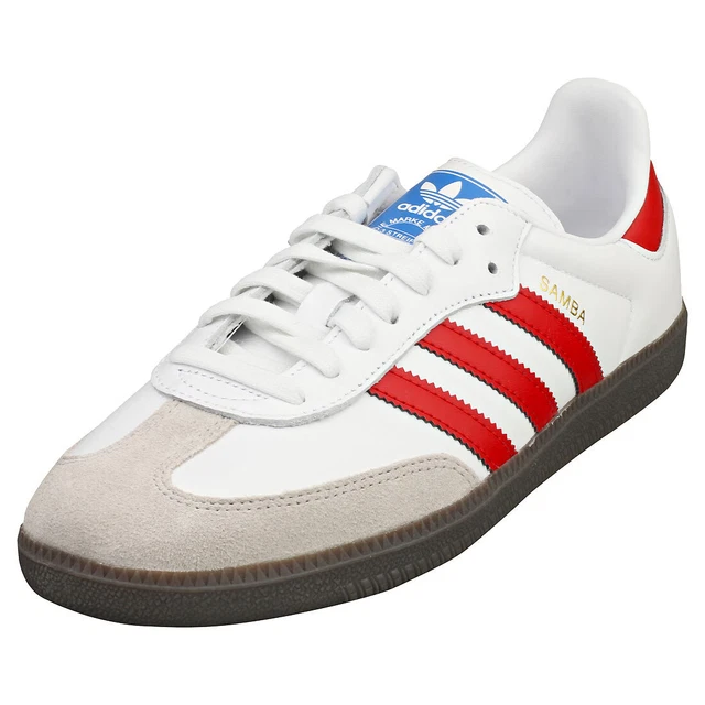 ADIDAS SAMBA OG Herren weiß rot Freizeitschuhe - 11,5 UK EUR 103,99 ...