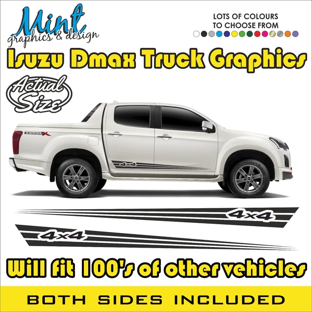 ISUZU DMAX TRUCK 4x4 Side Stripes OFFROAD Decals Stickers Van Graphics ...