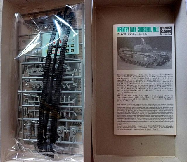 HASEGAWA 31127 INFANTRY Tank Churchill Mk.I 1:72 Zustand 2 EUR 18,99 ...