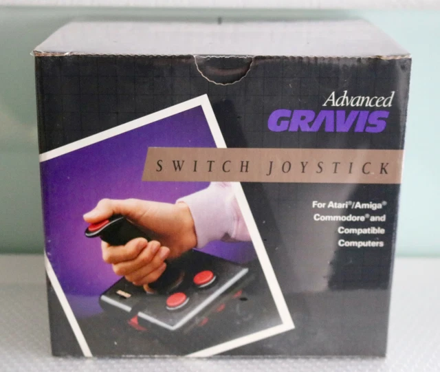 SWITCH JOYSTICK ADVANCED GRAVIS / Amiga / Commodore/ Atari / Boxed ...