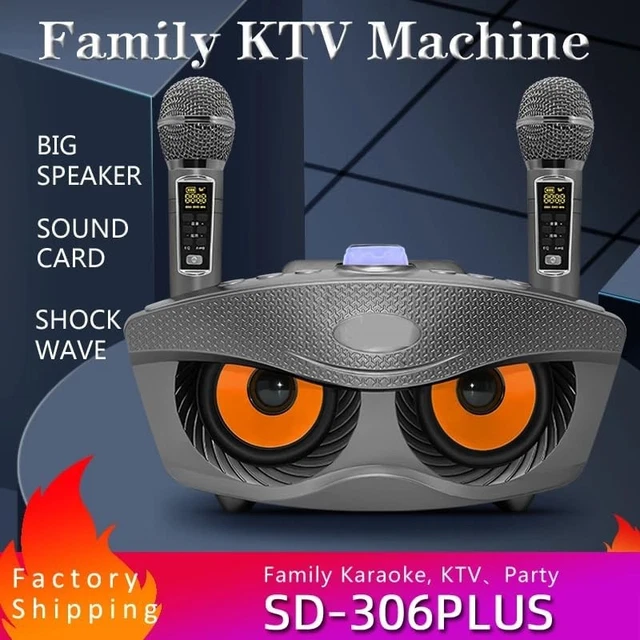 OMANA PORTABLE KARAOKE Machine 30W Wireless Bluetooth Dual Mic Party ...