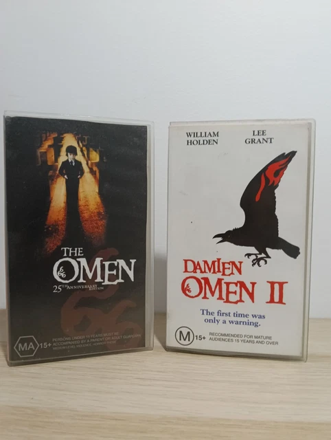 THE OMEN 1 and 2 VHS Video Tape Horror AUS PAL Rare $39.99 - PicClick AU