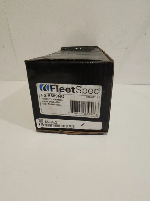 FLEETSPEC AIR SUSPENSION Valve with Dump Valve FS-6589NO 90554334 $72. ...