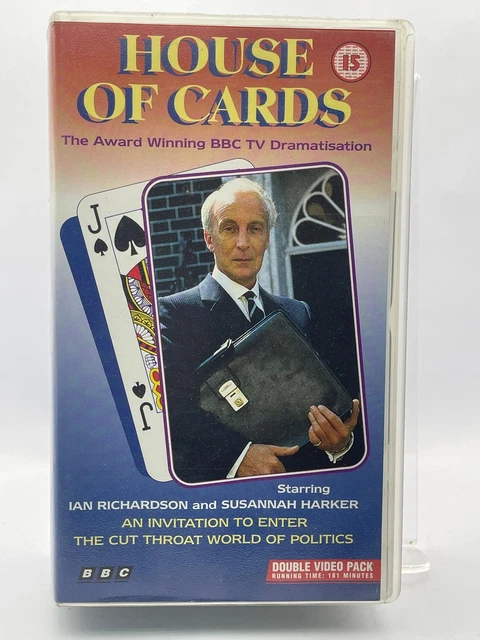 BBC HOUSE OF Cards Ian Richardson Double VHS Video £9.99 - PicClick UK