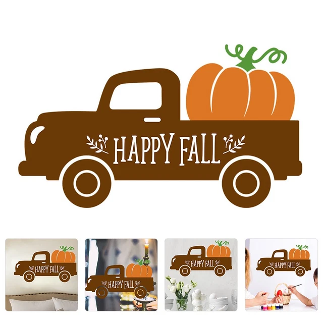 3 PCS THANKSGIVING Decoration Day Party Sticker Wall Happy Fall £17.48 ...