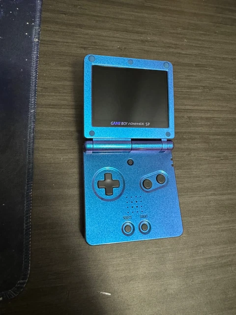 GAME BOY ADVANCE SP (GBA SP) Chrome Blue Custom $122.50 - PicClick