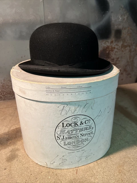 LOCK & CO London Vintage Bowler Hat In Original Box £59.00 - PicClick UK