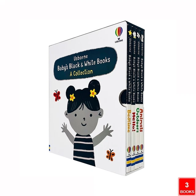 USBORNE BABY'S BLACK and White 4 Books Collection Box Set By Mary ...
