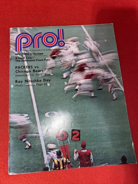 IDENTIFICATION MASCULINE - PROGRAMME RAY NITSCHKE DAY/1971/BEARS@GREEN ...