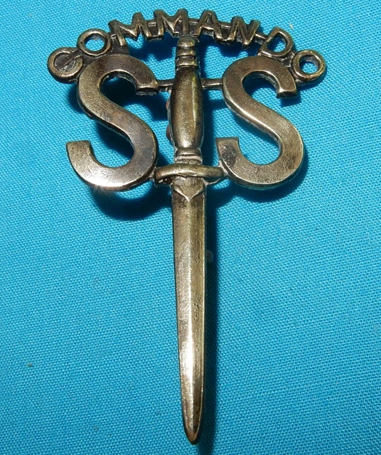 WW2 ORIGINAL SS Commando British Military Cap Badge World War Ii £21.00 ...