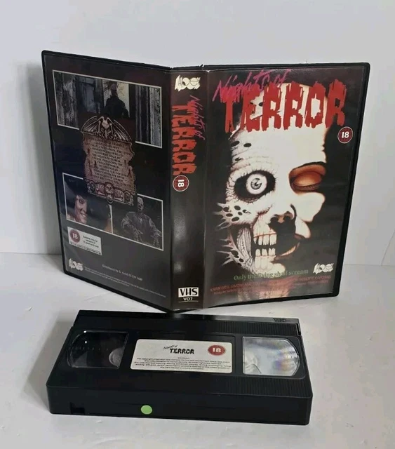 NIGHTS OF TERROR VHS Horror Ex Rental Big Box Apex Release £14.99 - PicClick UK