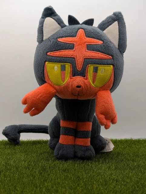POKEMON LITTEN PLUSH Soft Toy 8" - Official TOMY Collectable Plush Soft ...