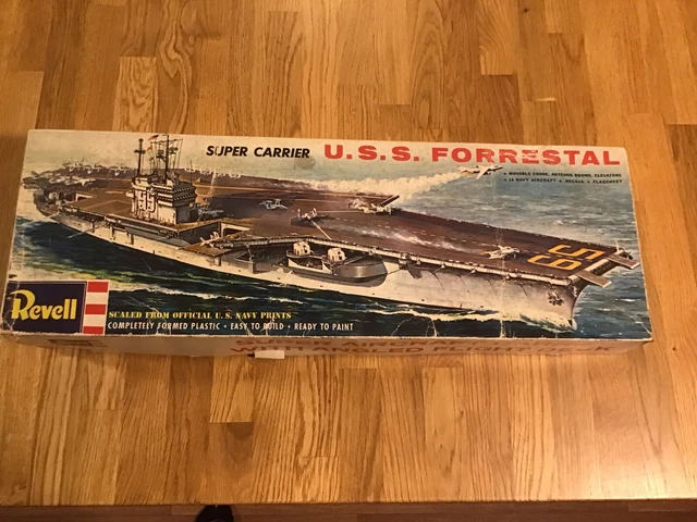 REVELL SUPER CARRIER U.S.S. Forrestal, Model / Kit, Pre-owned / Part ...