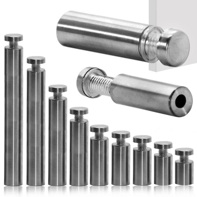 ENTRETOISE MURALE ACIER inoxydable support en verre entretoise kit de ...