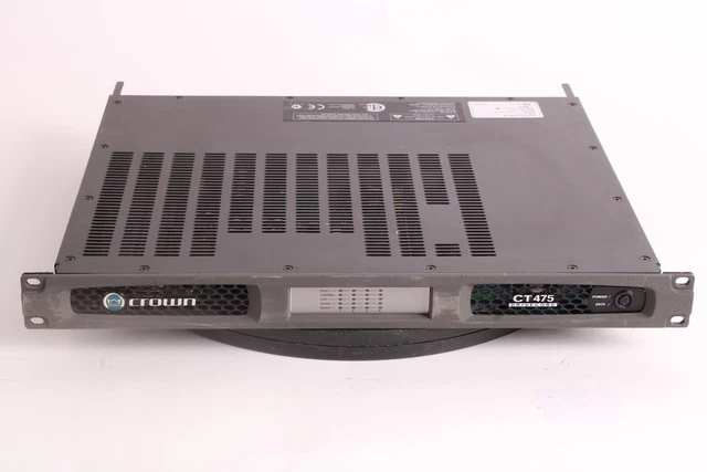 CROWN AUDIO CT475 4-Channel Rackmount Power Amplifier - No Phoenix ...