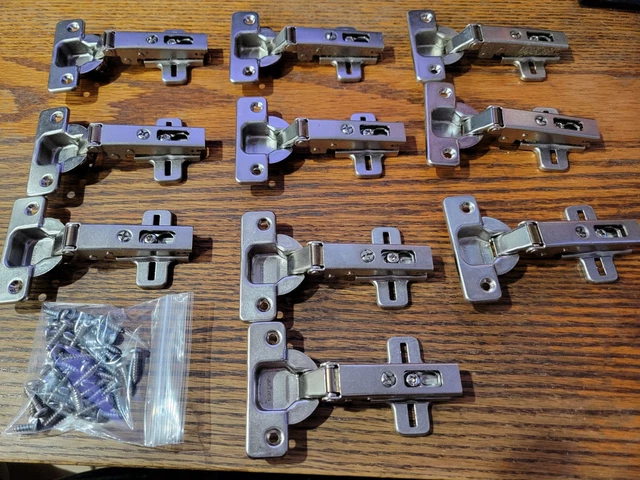 10 CABINET HINGES Salice 2B Base Plate Screws Home Improvement Hardware ...