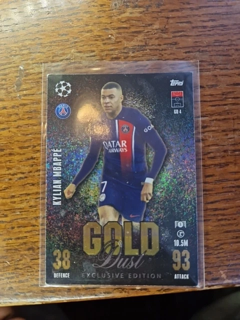 MATCH ATTAX 2023/2024 23/24 Gold Dust Exclusive Edition Kylian Mbappe ...