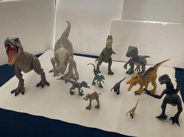 MATTEL JURASSIC WORLD Fallen Kingdom Dominion Indominus Raptor Dinosaur ...