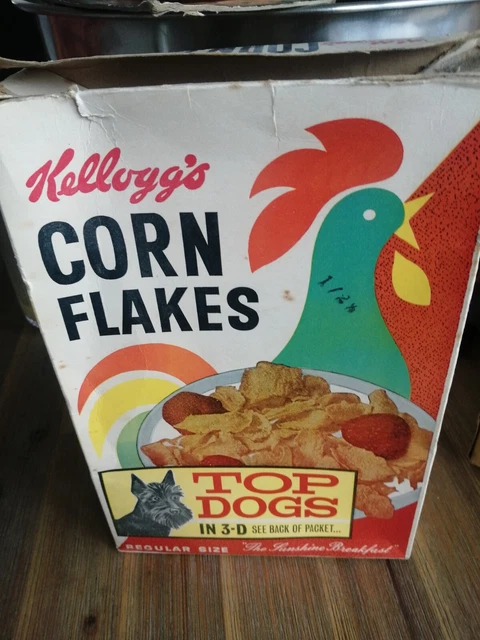 VINTAGE KELLOGGS CORN Flakes Cereal Original Large Box 1964 Rare £19.99 ...