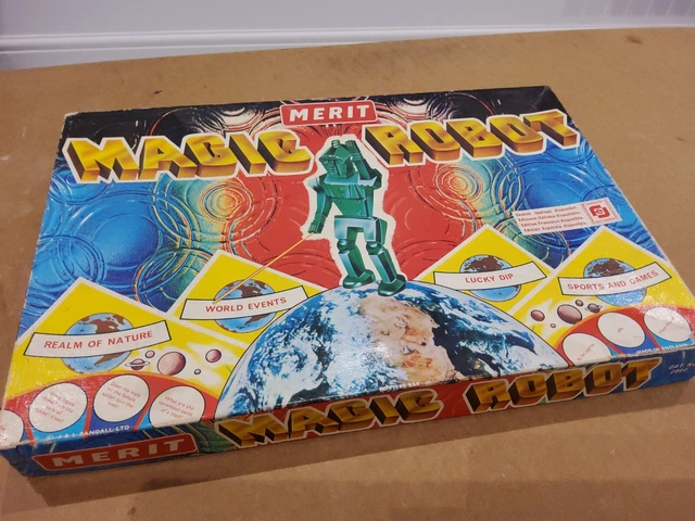 1970'S MERIT J&J Randall Magic Robot Quiz Board Game £7.50 - PicClick UK