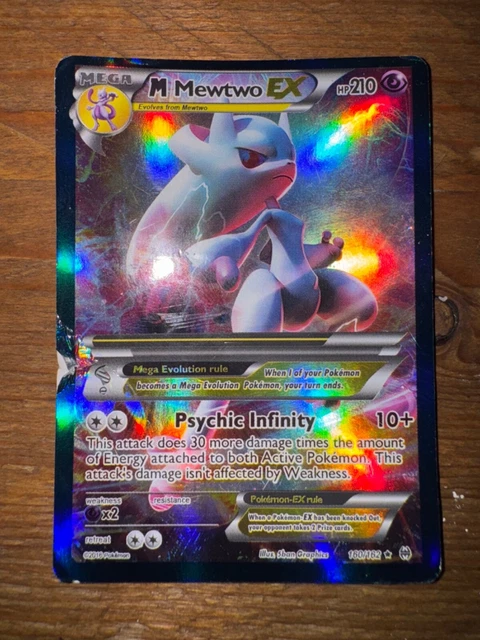 M MEWTWO EX 160/162 2016 HP220 Pokemon kaart (gebruikt) Holo EUR 0,01 ...