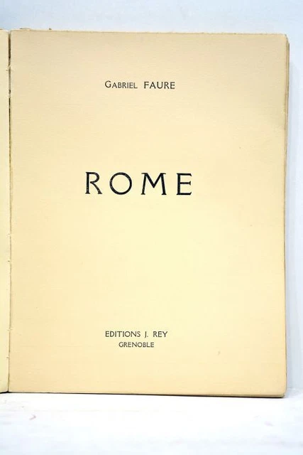 LIVRE ANCIEN FAURE Rome Illustre Guide Touristique Antiquite 1926 EUR ...