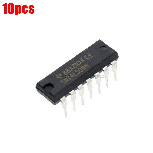 10PCS SN74LS08N 74LS08N 74LS08 Ti Gate 4Ch 2-Inp 14-Dip Ic New mo EUR 3,18 - PicClick FR