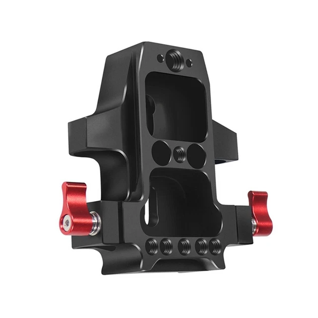 UNIVERSAL BASE PLATE with Dual 15mm Pole Rail Clamps for Camera Cage ...