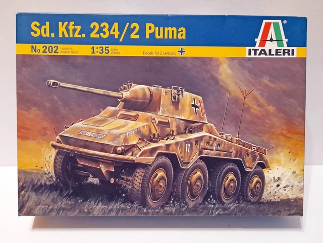 ITALERI SD.KFZ 234/2 Puma Tank 1/35 Scale Model Kit £8.66 - PicClick UK