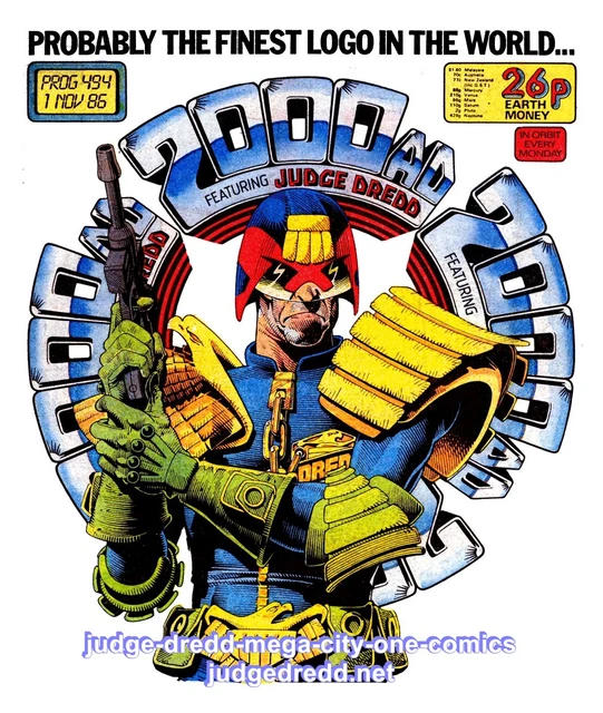2000AD PROG 494-495 Judge Dredd Phantom of the Shoppera All 2 Comic ...
