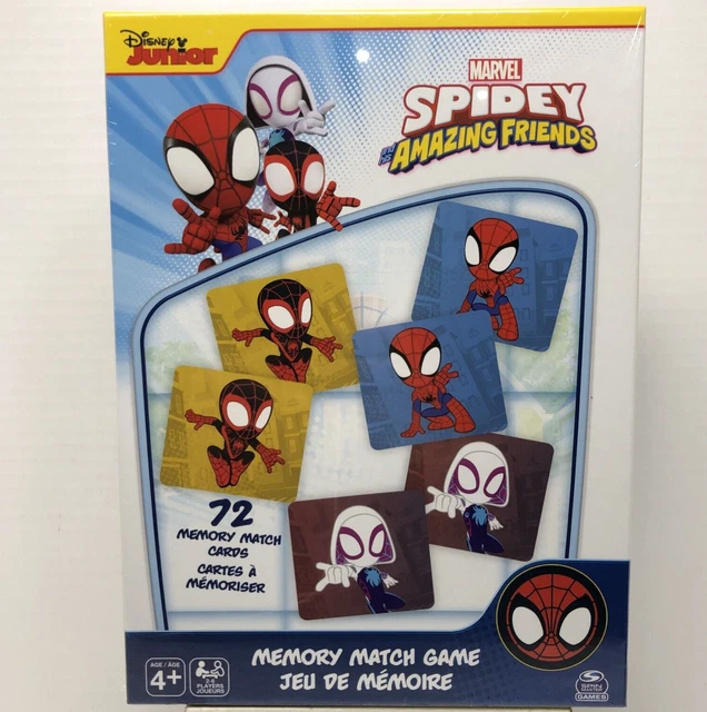 DISNEY MARVEL SPIDER-MAN Spidey & his Amazing Friends Memory Match Game ...