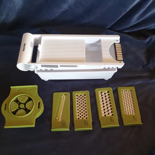 SALTER 4 IN 1 Multi Grater Slicer Set & Tray Vegetable Cutter Prep ...