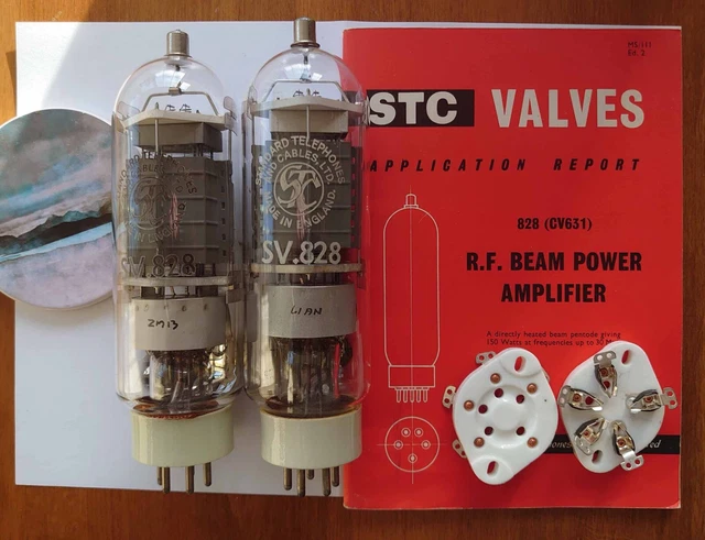 NOS 828 STC CV 631 beam pentode 150W up to 30MHz RF or Audio or Vintage Hi Fi £180.00 - PicClick UK