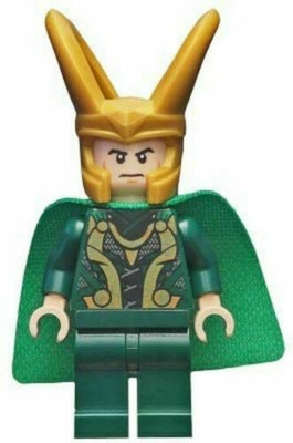 LEGO SUPERHEROES: LOKI Minifigure Scepter and Tesseract Extra Blue ...