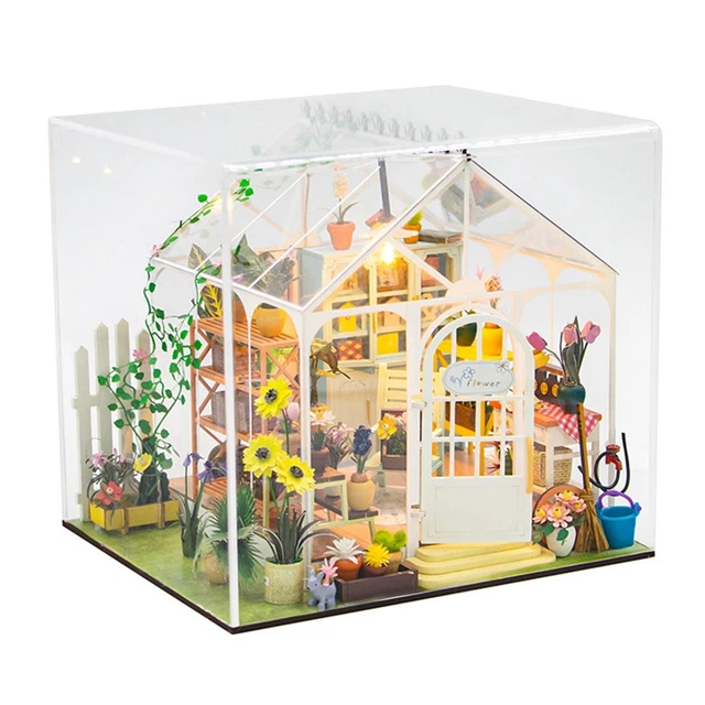 1X(DIY GARDEN HOUSE Book Nook Shelf Insert Miniature Building Kits ...