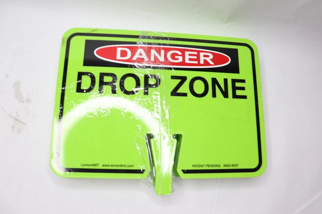 SMARTSIGN DROP ZONE Cone Topper 10" x 14" 5600-9057 - Sign Only $7.50 ...