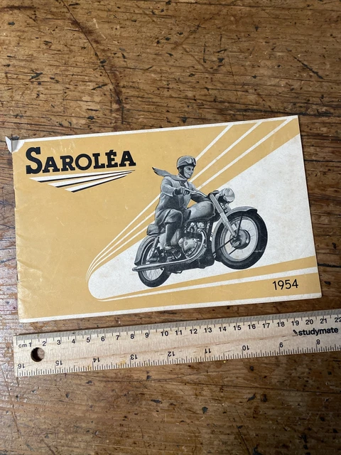 RARE ORIGINAL SAROLEA Belgian Motorcycle Factory SALES Catalogue ...