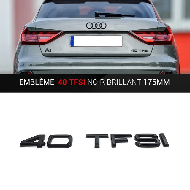 EMBLÈME LOGO 40 TFSI pour Audi arrière coffre Noir Brillant 175x20 MM ...