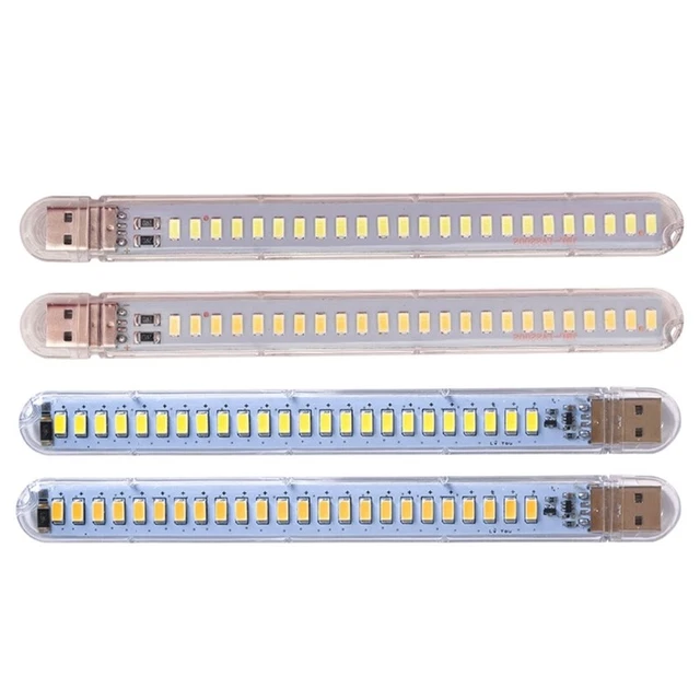 USB PLUGS LED Portable Light 24 Beads Flexible PVC for Desk Bedsides ...