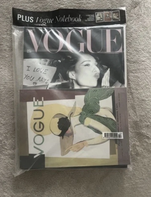 BRITISH VOGUE UK Magazine October 2025 - Raye Plus Free Vogue Notebook ...