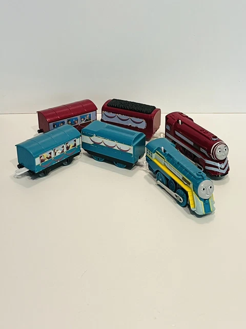CONNOR AND CAITLIN motorised Trackmaster trains Rare Complete Set £69. ...