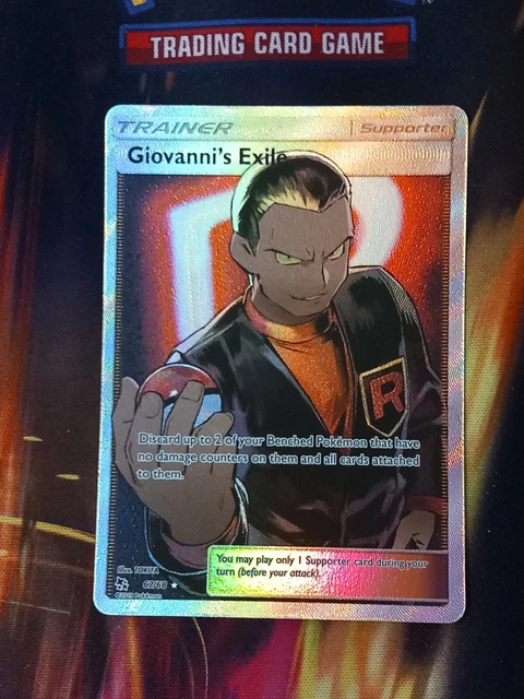 POKEMON CARD GIOVANNI'S Exile 67/68 - Hidden Fates - ENG Carte Pokemon ...